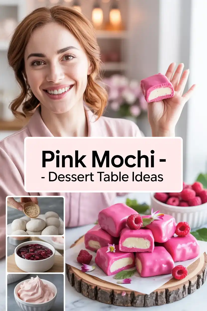 Pink Mochi - Dessert Table Ideas - Long Suppering Food Ideas