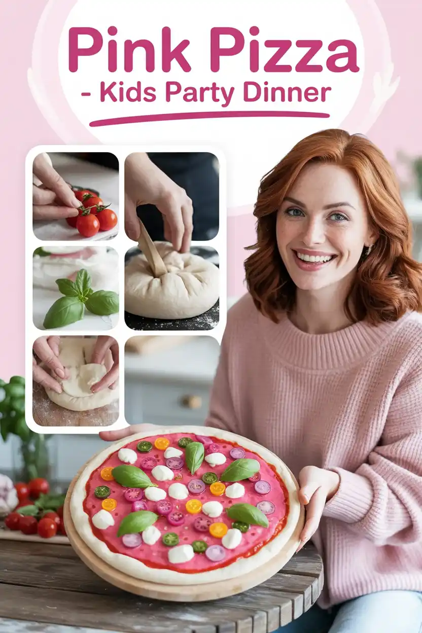 Pink Pizza - Kids Party Dinner - Long Suppering Food Ideas