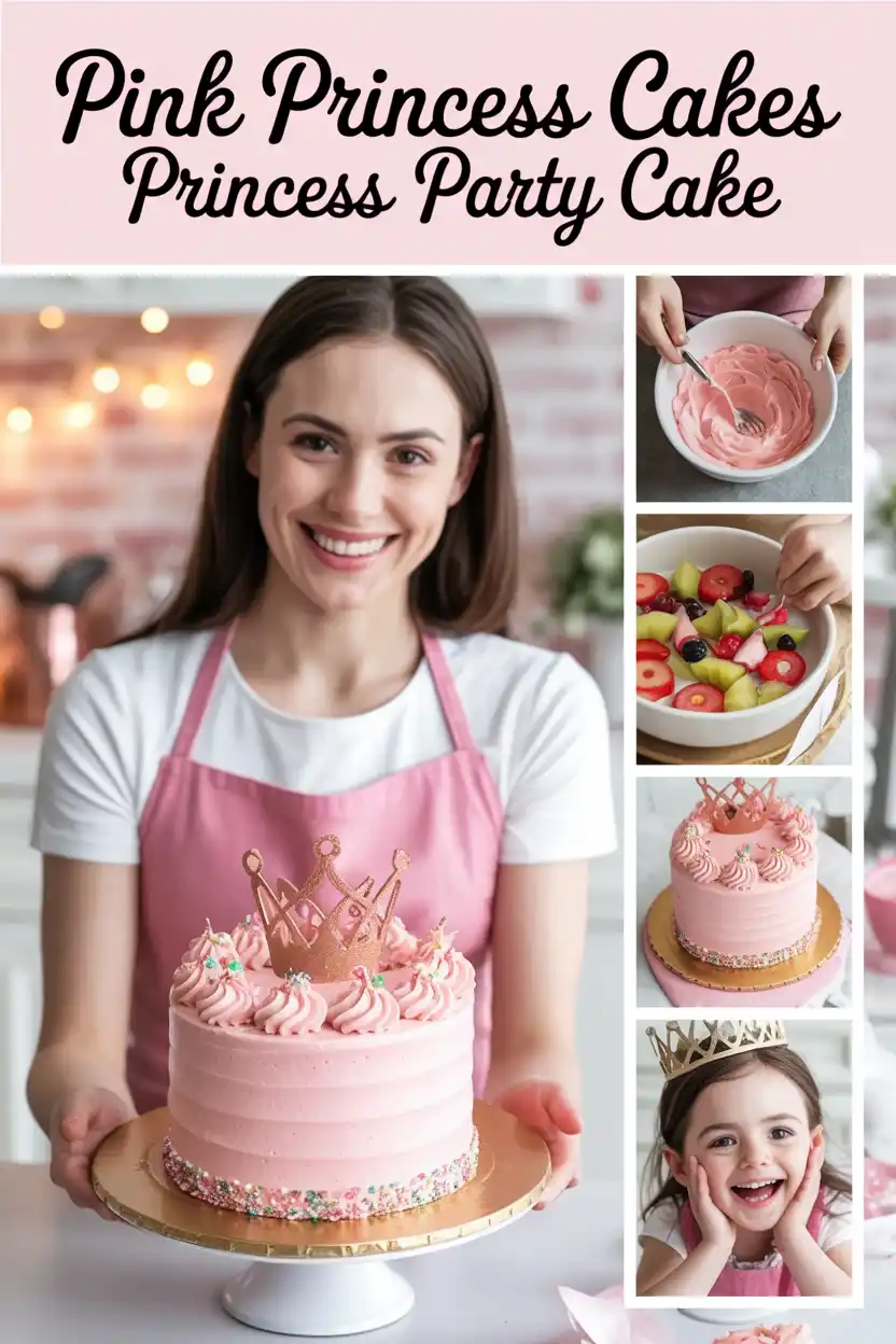 Pink Princess Cakes - Princess Party Cake - Long Suppering Food Ideas