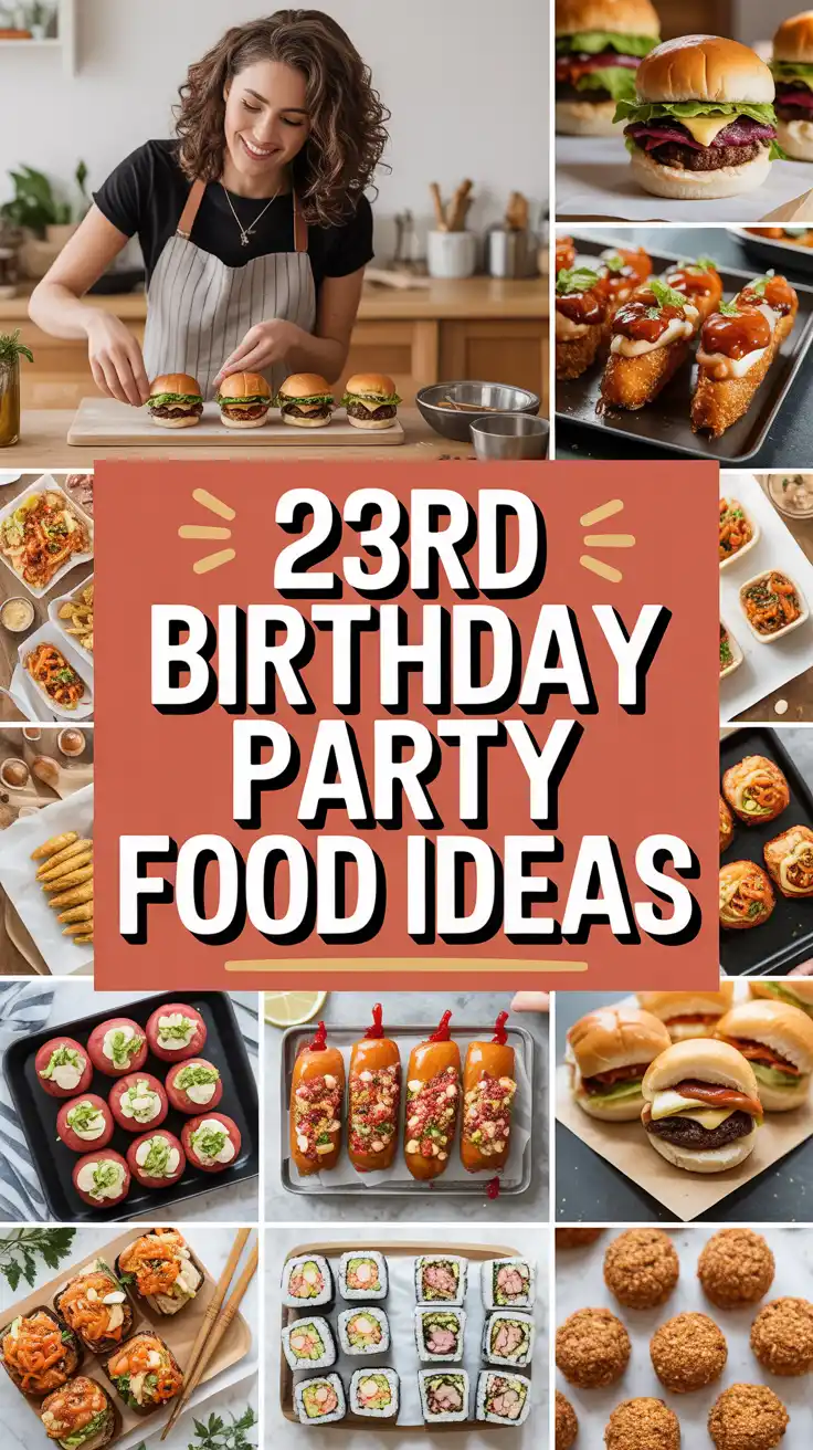 23rd Birthday Party Food Ideas - Long Suppering Food Ideas