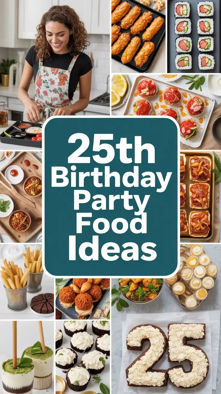 25th Birthday Party Food Ideas - Long Suppering Food Ideas